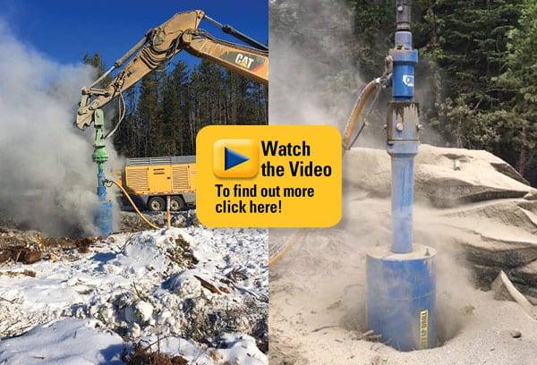 Utility Pole Drilling Equipment and Services | Center Rock Inc.